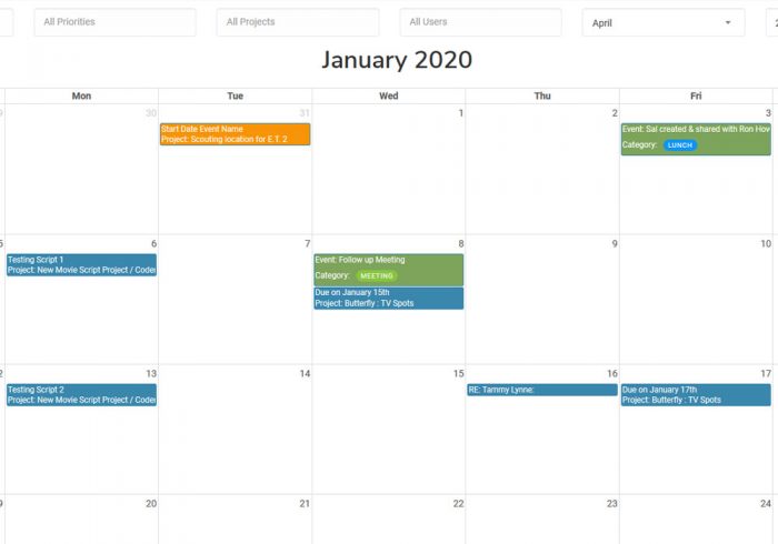 Integrated Project Calendar :: SuiteDash :: White Label Client Portal ...